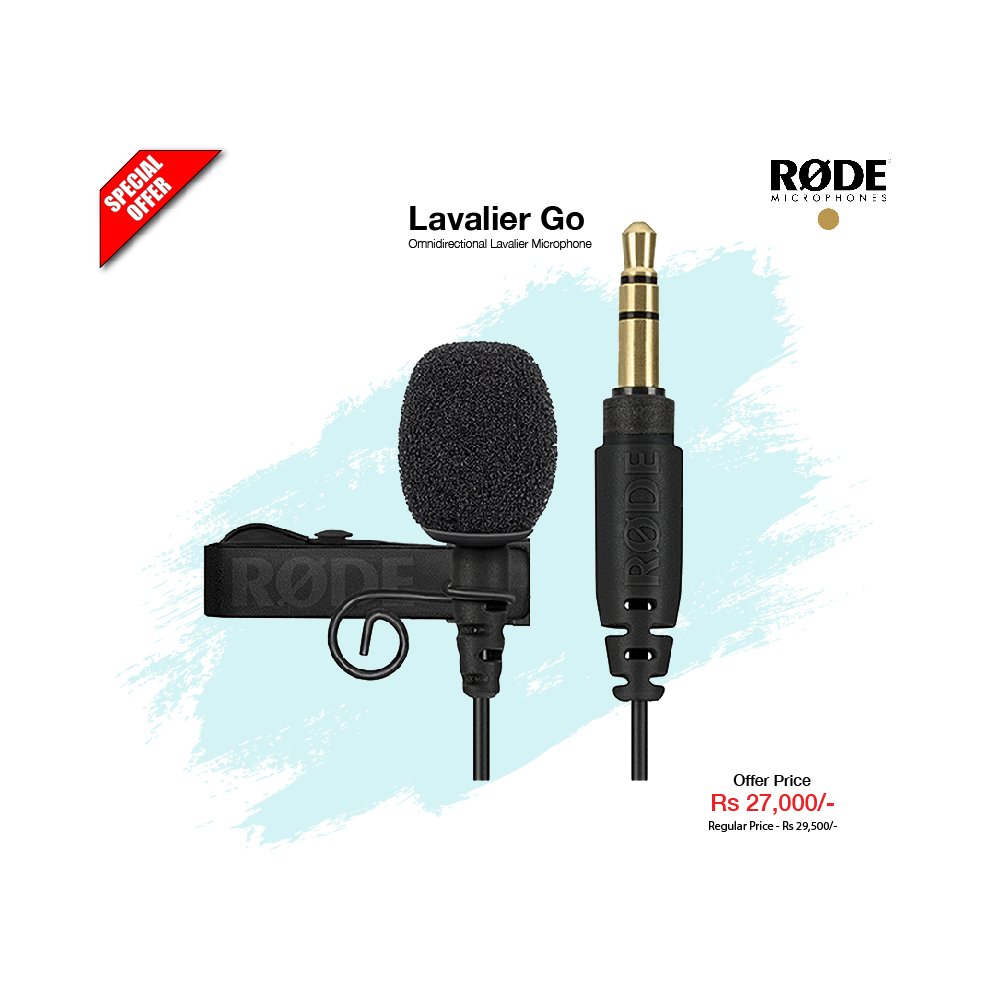 Rode Lavalier GO Omnidirectional Lavalier Microphone : Colombo Sri Lanka