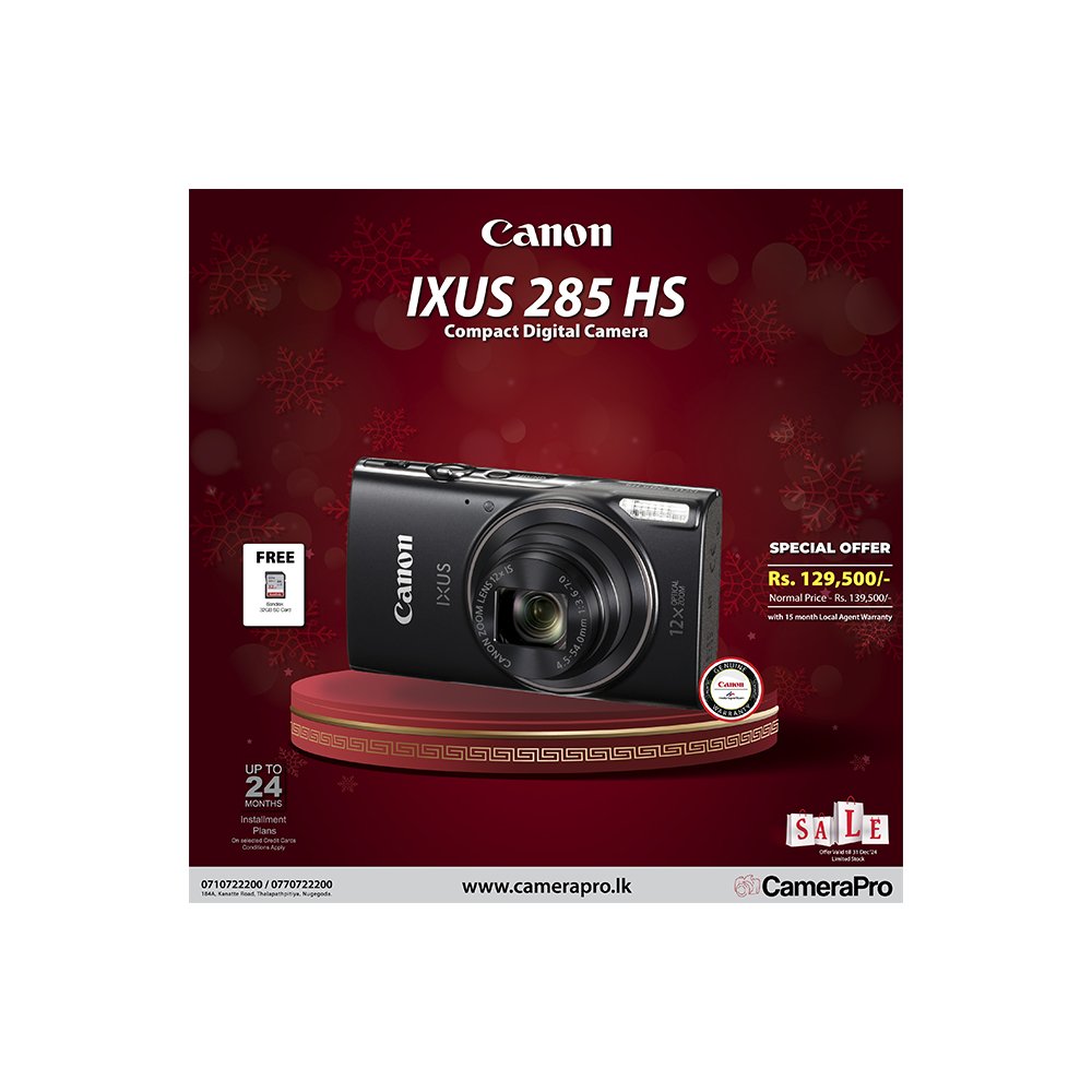 Canon IXUS 285 HS Compact Digital Camera : CameraPro Colombo